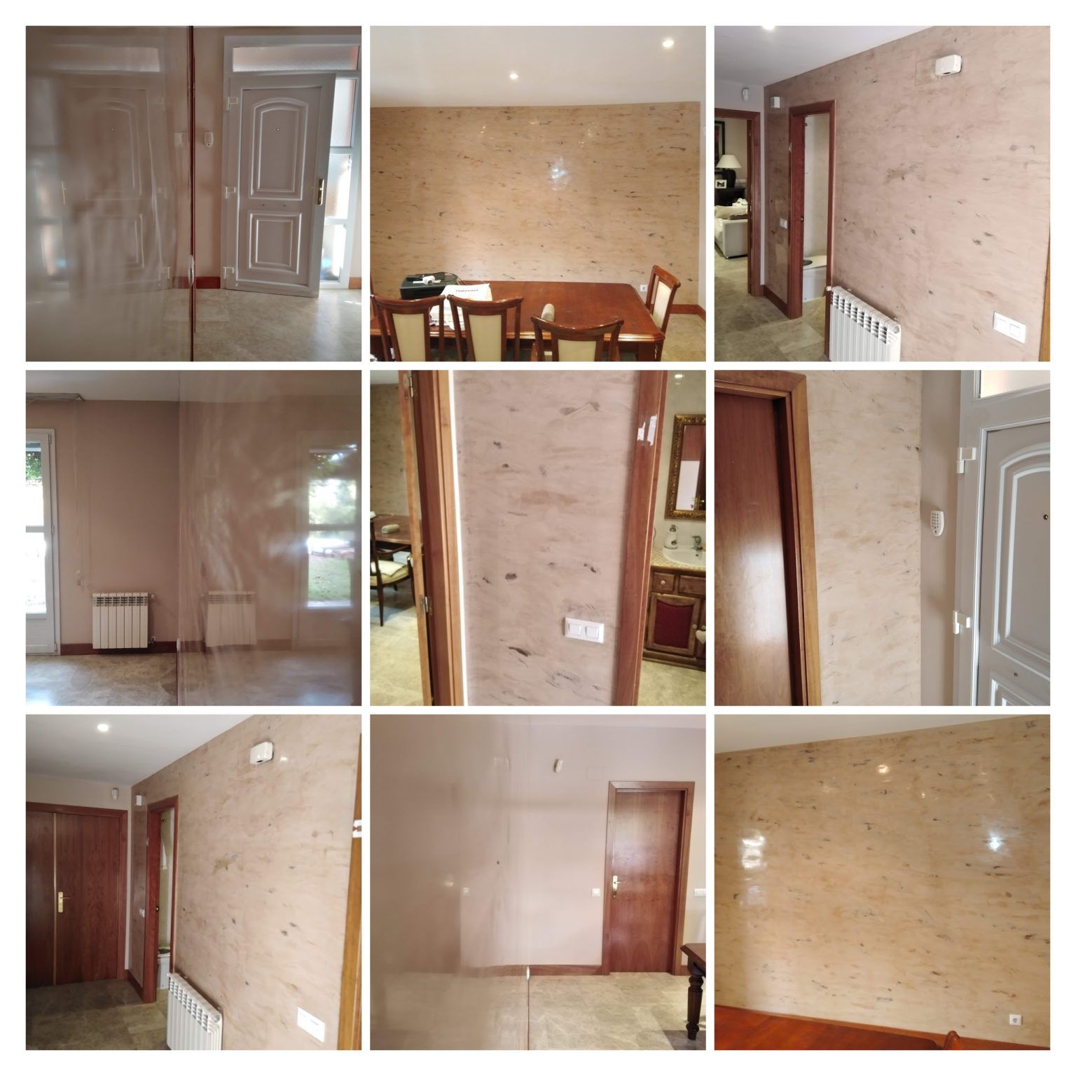 Estuco Veneciano y Mármol Veteado Violeta con Cera Kepi | Pintores en ...